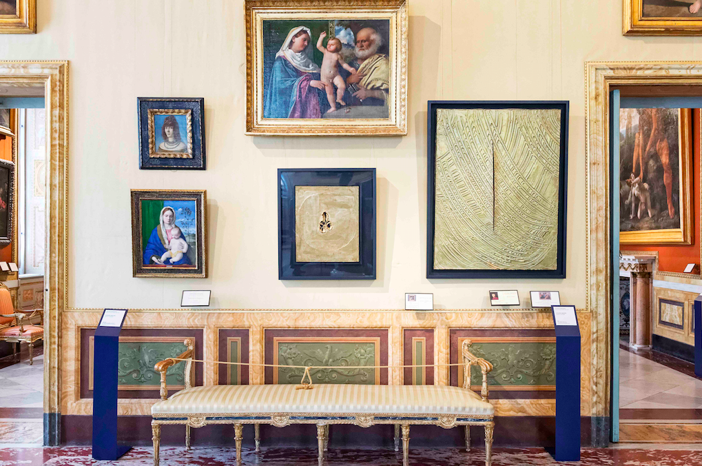 LUCIO FONTANA, « EARTH AND GOLD , GALLERIA BORGHESE ROME | «INFERNO